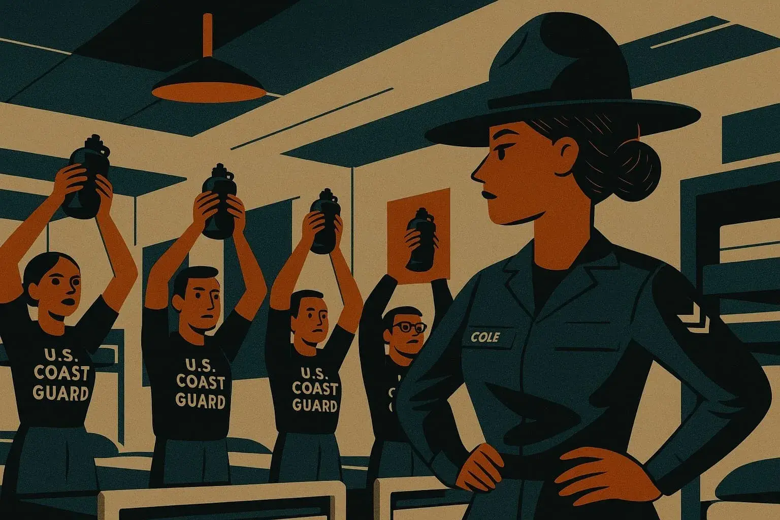 Morning PT In Coast Guard Boot Camp | Survive Coast Guard Boot Camp